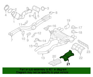 51488077408 - 2015-2020 BMW Heat Shield (51-48-8-077-408) | BMW of ...