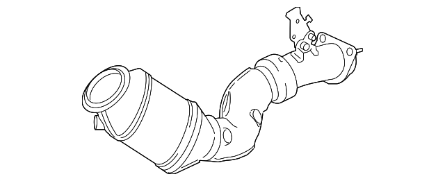 18327848044 - 2015-2021 BMW Converter & Pipe (18-32-7-848-044) | BMW of ...