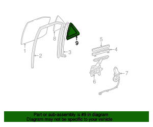 1999-2003 Lexus RX300 Fixed Glass Weatherstrip 68189-48010 | OEM Parts ...
