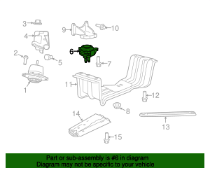 2012-2023 Mopar Trans Mount 68032662af | TascaParts.com