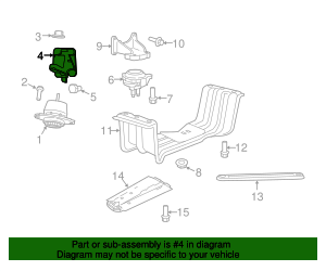 2011-2020 Mopar Engine Mount Bracket - Passenger Side (RH) 68275984AA ...