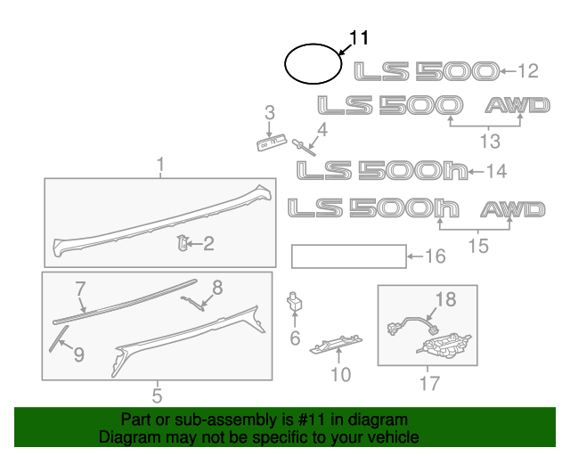 2018-2024 Lexus Emblem 90975-02122 | OEM Parts Online