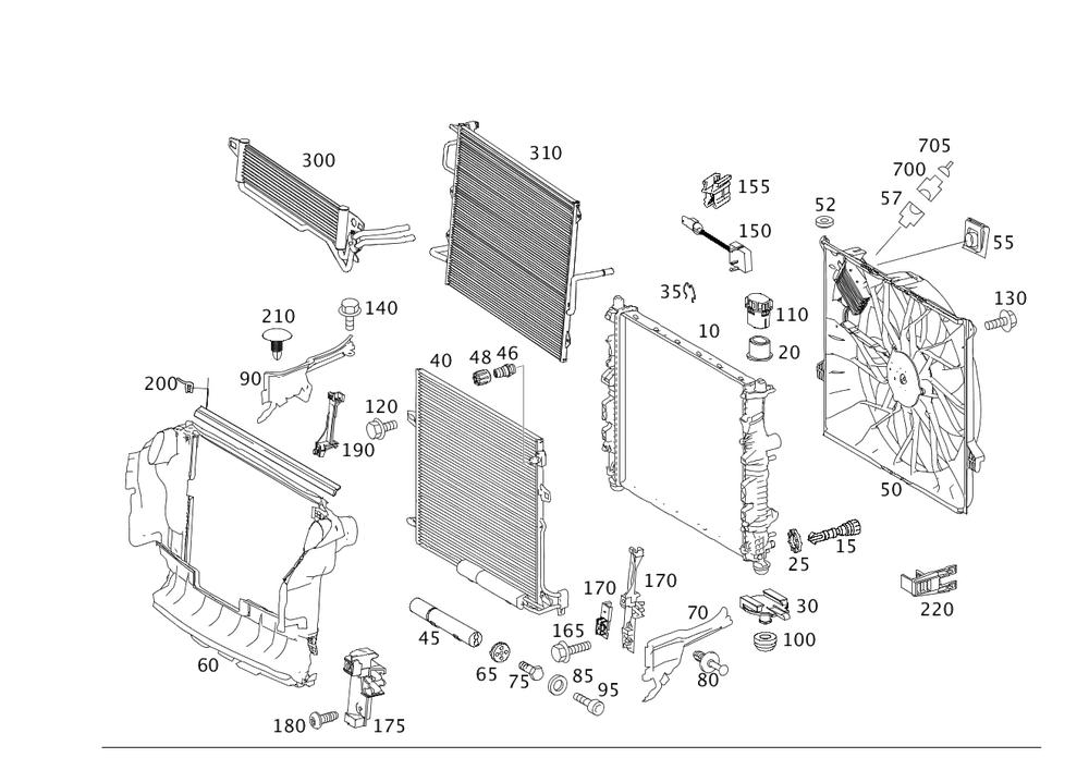 251-500-06-03 - Cooler 2002-2012 Mercedes-Benz | Mercedes-Benz USA Parts