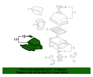 2012-2017 Toyota Camry Air Inlet 17750-0V031 | OEM Parts Online