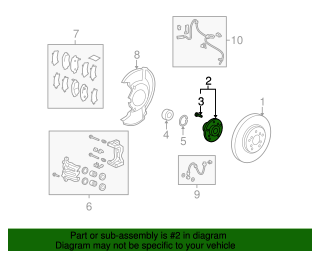 Genuine OEM Acura - Front Hub Part# 44600-SJK-J00 | Acura Parts For Less