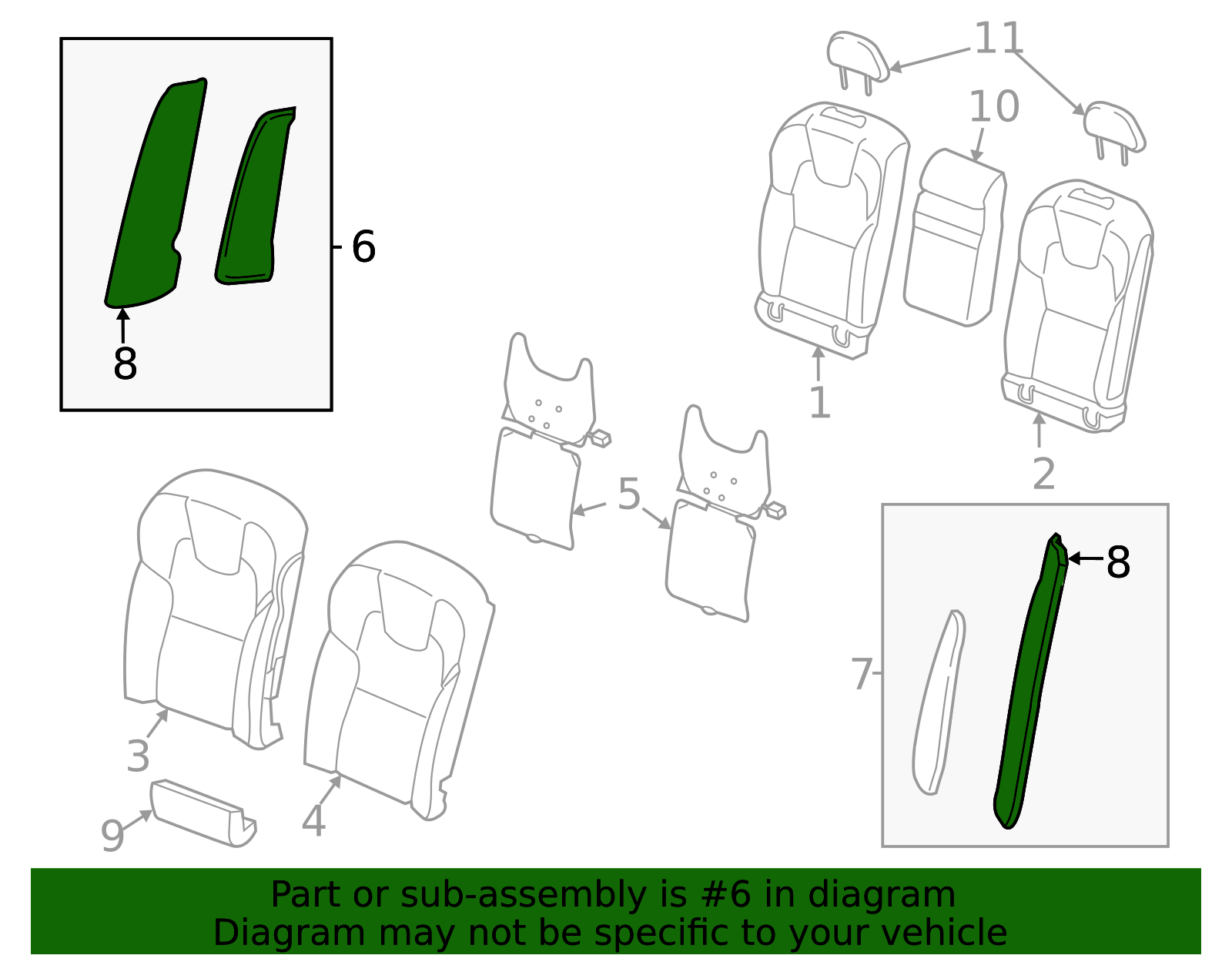 32338421 - 2023-2025 Volvo S60 - Bolster Cover | Volvo OEM Parts Direct