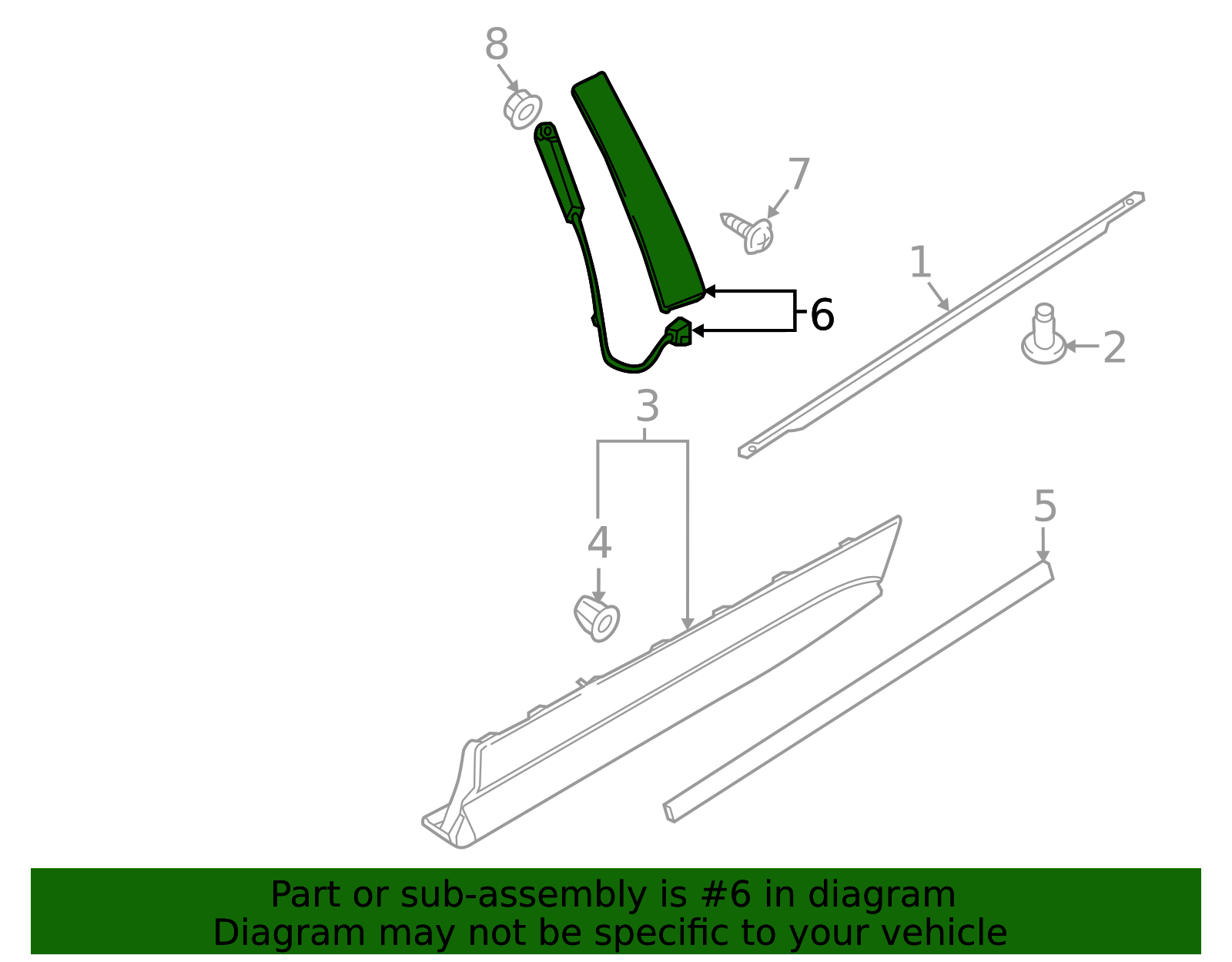 FT4Z-14A626-AC - Keyboard Actuator 2015-2024 Ford Edge | Big 3 Auto Parts