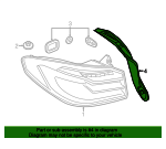 Genuine BMW 63-21-8-493-821 | Trim Drip Rail - Left | FREE Shipping on ...