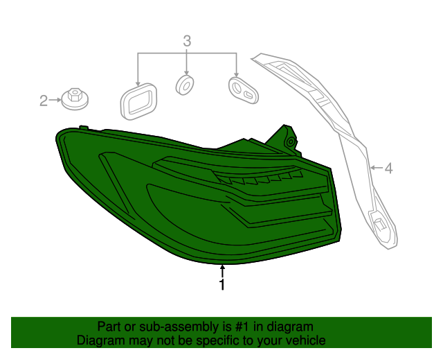 63-21-7-376-470 - Tail Light Assembly 2017-2020 BMW | AutoNationParts.com