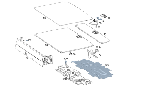 Load Compartment Floor for 2021 Mercedes-Benz GLB250 | MB Direct Parts