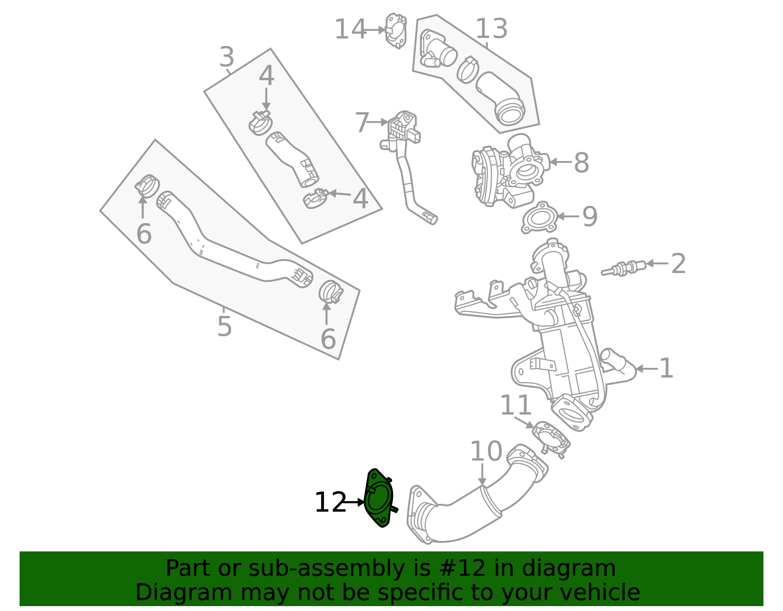 2021-2024 GM EGR Cooler Inlet Pipe Gasket 55496995 GM | GMPartsDirect.com
