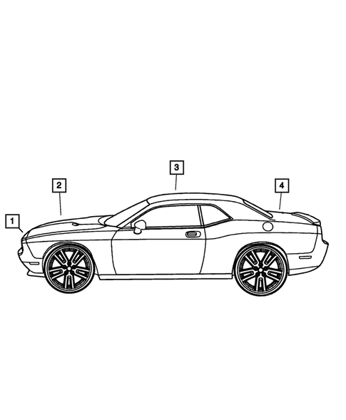 Decals and Tape strips for 2021 Dodge Challenger | Mopar eStore