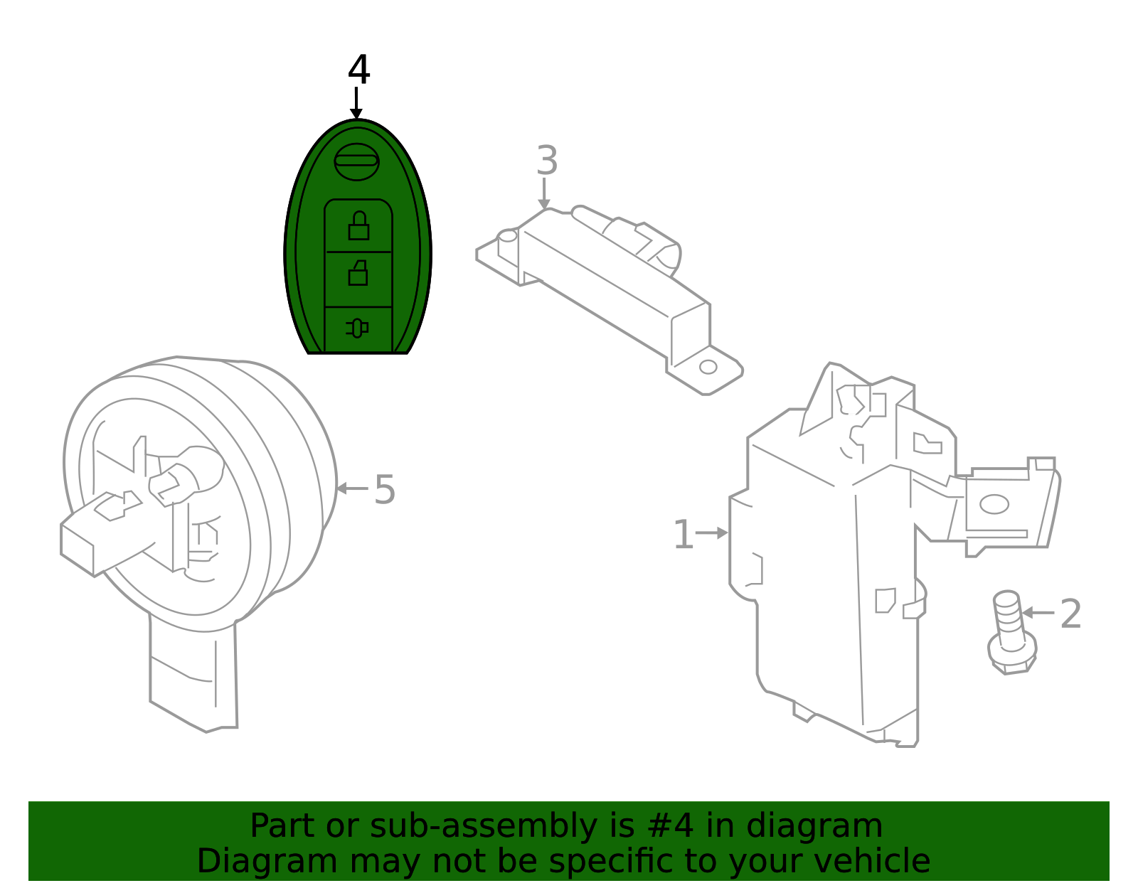 2020-2023 Nissan Keyless Entry Transmitter 285E3-6TA1A | OEM Parts Online