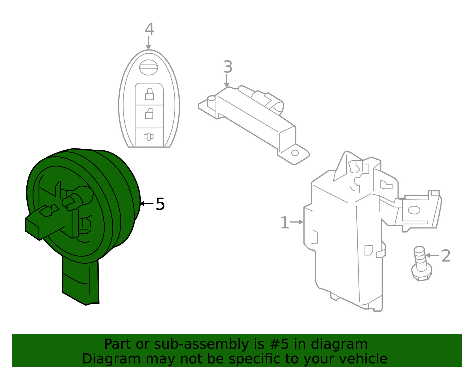 2018-2025 Nissan Buzzer Switch 25641-5RA0A | Boro Nissan Parts