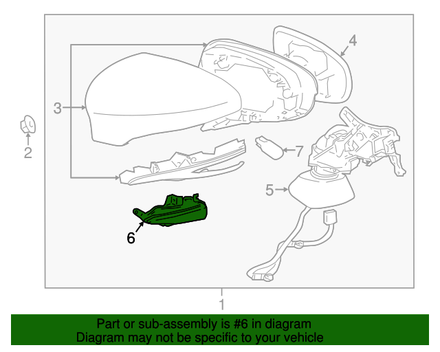 2011-2020 Lexus Turn Signal 81730-76010 | OEM Parts Online