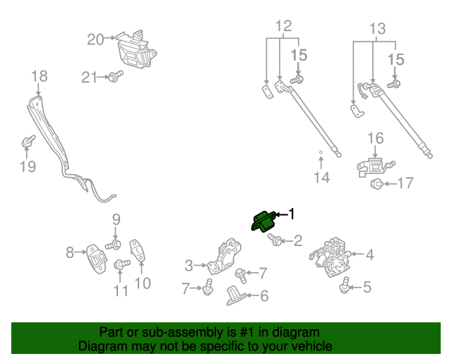 2016-2019 Mazda CX-9 Release Switch ghp9624b0 | TascaParts.com