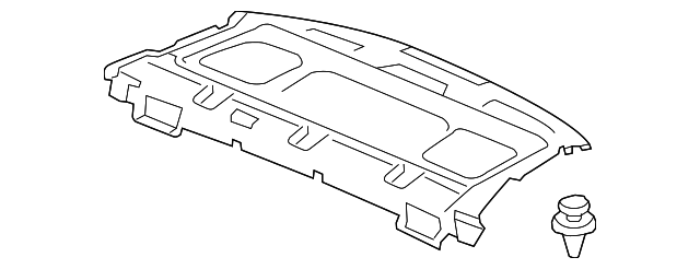 84505-T3W-A61ZA - Tray Rear *YR449L* (Cashmere Ivory) - 2017 Honda ...