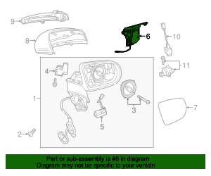 2017-2023 Mercedes-Benz Radio Antenna Mast 205-905-51-04 | MB OEM Parts