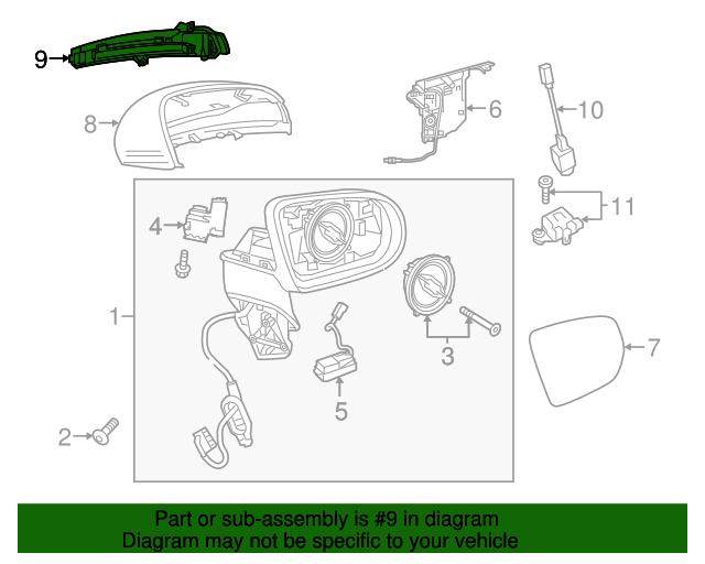 Turn Signal Light Lens - Part #099-906-71-01 | Mercedes Parts Center