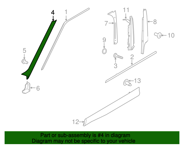 Genuine OEM Front Molding Part# LR076514 Fits 2014-2022 Land Rover ...