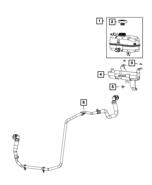 Engine Coolant Reservoir (Bottle) for 2022 Jeep Wrangler | Mopar Estores