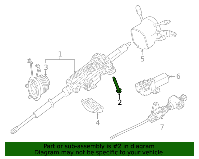 000000-008935 - Column Assembly Bolt 2018-2021 Mercedes-Benz | Mercedes ...