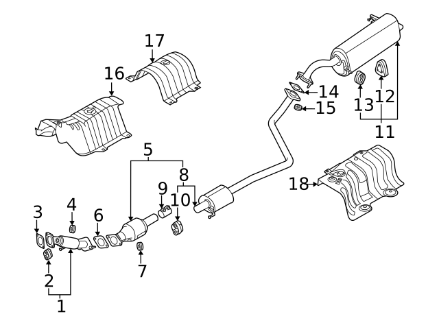 2020-2024 Hyundai Venue Center Muffler 28600-K2600 | Hamilton Hyundai ...