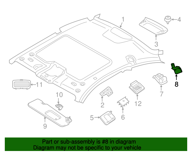 Genuine BMW 51-44-7-295-682 | Coat Hook Bracket | FREE Shipping on Most ...
