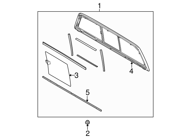2010-2014 Ford F-150 OEM NEW 2010-2014 Ford F150 FX2 Cab Window Power ...