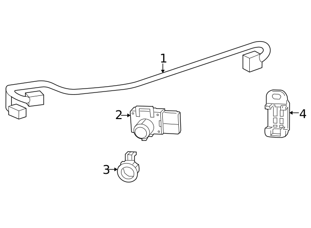 Lexus OEM Park Sensor Retainer Part# 89348-71010-B3 | OEM Vehicle Parts