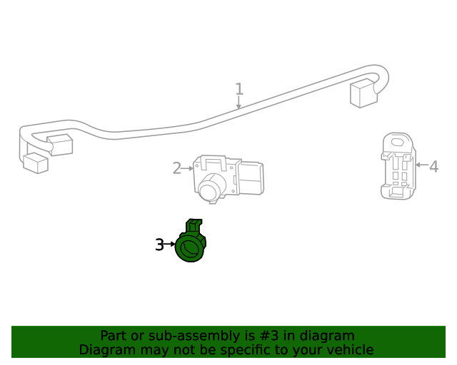 Lexus OEM Park Sensor Retainer Part# 89348-71010-B3 | OEM Vehicle Parts