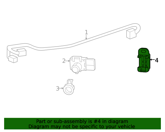 89348-33090 - Park Sensor Rear Clip - 2008-2015 Lexus | My L Parts