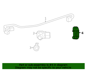 89348-33090 - Park Sensor Rear Clip - 2008-2015 Lexus | My L Parts