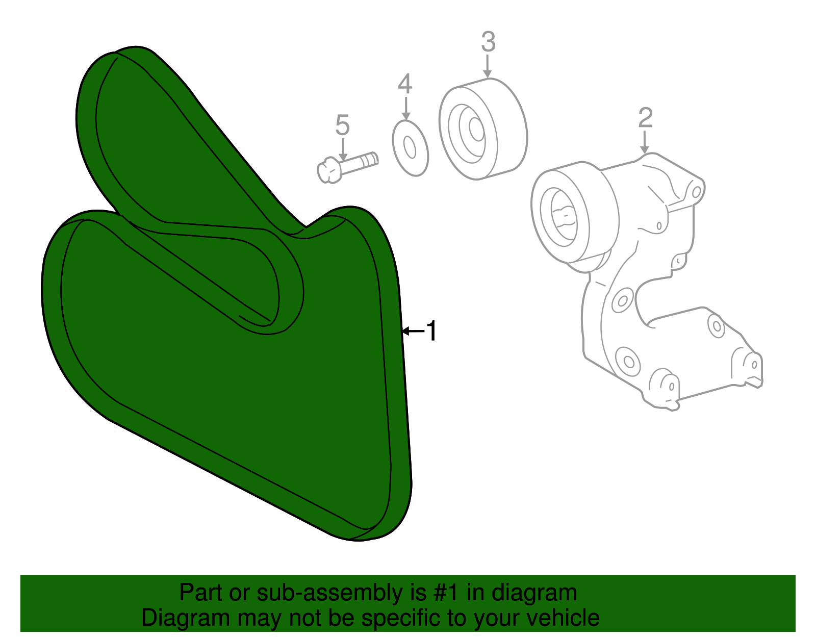 2006-2019 Lexus Serpentine Belt 99367-K1550 | Retail Performance Auto Parts