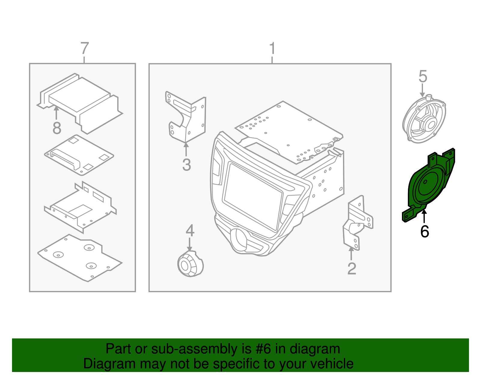 96361-3X100 - High-Quality Speaker for 2014 Hyundai Elantra Coupe ...