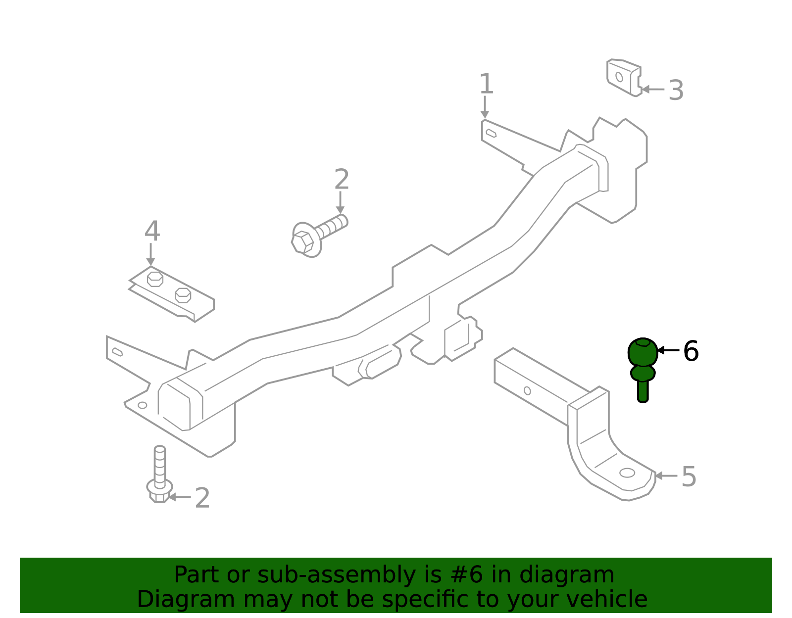 BL3Z-19F503-A - Trailer Hitch, 2-5\/16\ Ball 1\ Shank 2011-2025 Ford ...