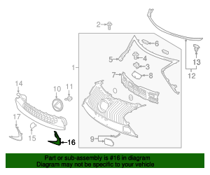 81482-24020 - Fog Light Trim 2015-2018 Lexus | AutoNationParts.com