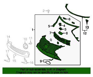 5310124050 - Grille Assembly For 2015-2016 Lexus | Lexus OE Parts