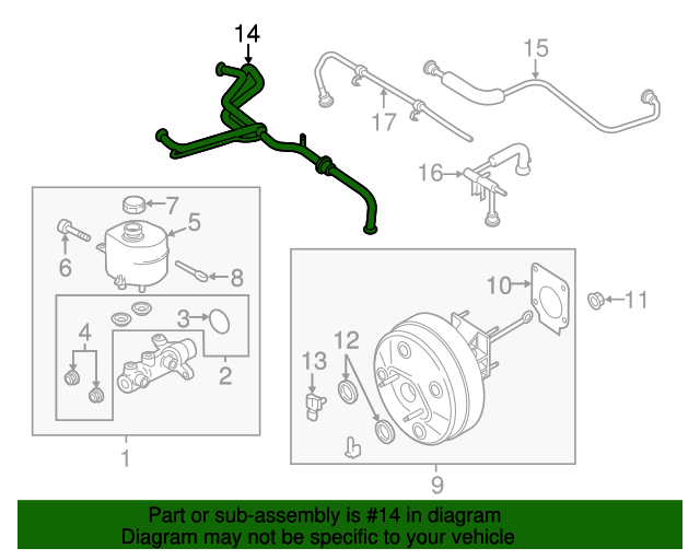 2017-2020 Ford Manifold - Vacuum Supply HC3Z-9C490-L | TascaParts.com