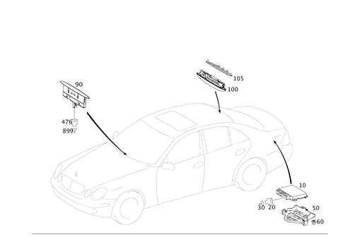 Parktronic System (Pts) for 2008 Mercedes-Benz E 550 | Mercedes-Benz ...