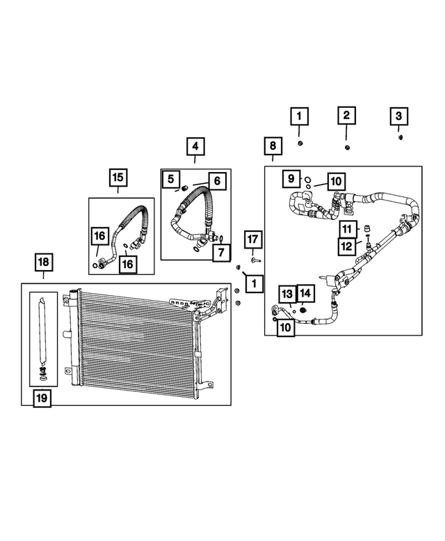 2018-2024 Jeep A/C Discharge Line 68282103AB | Mopar eStore