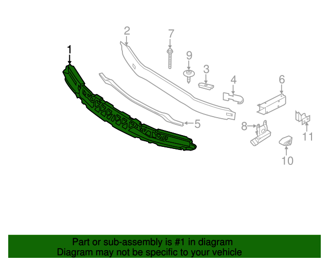 51117289912 - 2014-2020 BMW Absorber (51-11-7-289-912) | BMW of South ...