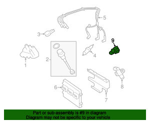 2R3Z-12A699-AA - Knock Sensor - 2002-2010 Ford | Lasco Auto Parts