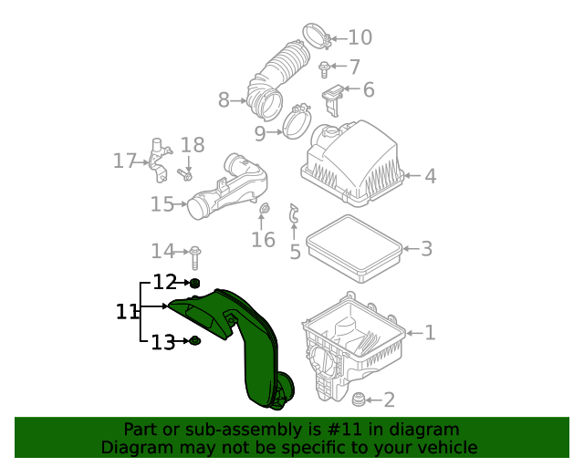 SH9G-13-200 - Engine Air Intake Hose 2019-2024 Mazda CX-5 | AutoNation ...