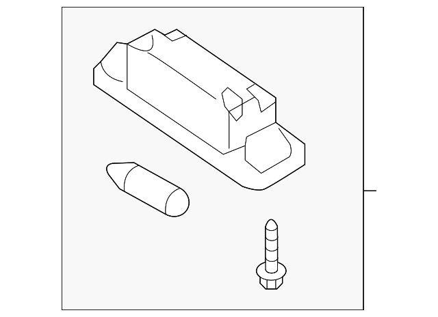 2011-2013 Kia Sorento License Lamp 92501-2P000 | Genuine Kia Parts ...