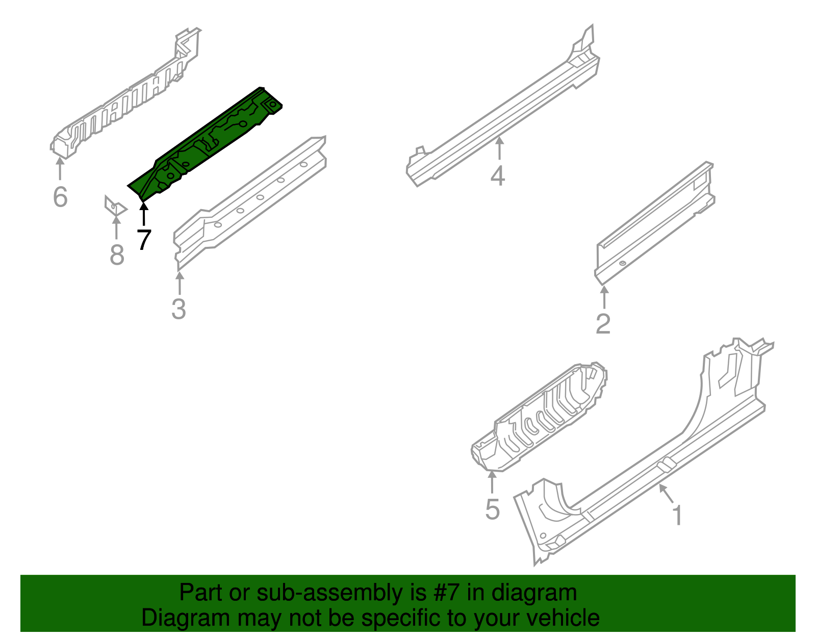 2012-2021 Nissan Extension Panel 74564-1PA0A | Bill Kay Nissan Parts