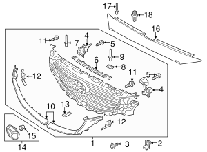 2016-2021 Mazda CX-9 Outer Bracket TK49-50-162B | Mazda-Parts