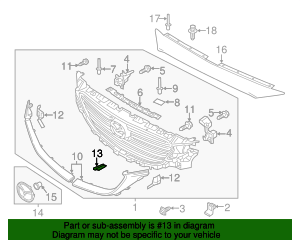 2016-2019 Mazda CX-9 Lower Molding Clip TK48-50-EB1 | QuirkParts