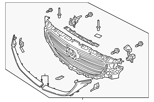 TK48-50-710G - Grille Assembly - 2016-2019 Mazda CX-9 | Mazda Swag