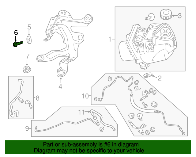 01121-3KA0A - Mount Bracket Bolt 2015-2023 Nissan | Nissan Parts ...